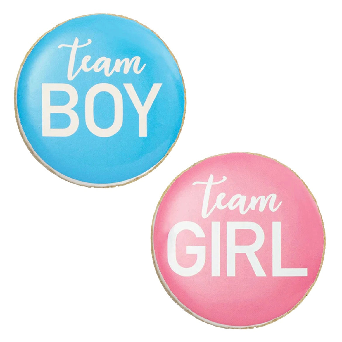 Boy or Girl Team Gender Reveal Custom Cookies – ModernBiteLA
