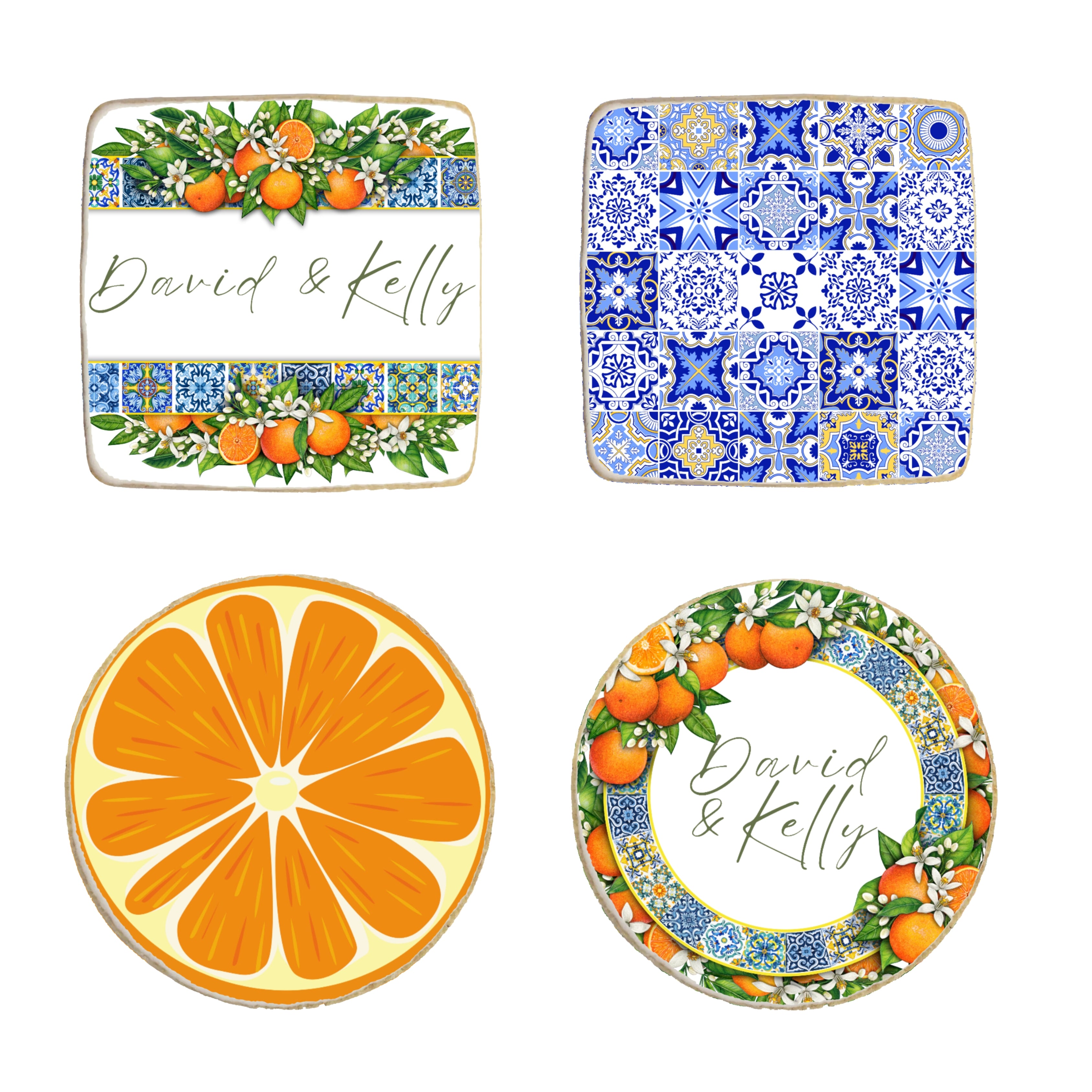 Mediterranean Orange Tile Cookies | Positano Italian Capri | Add Your ...